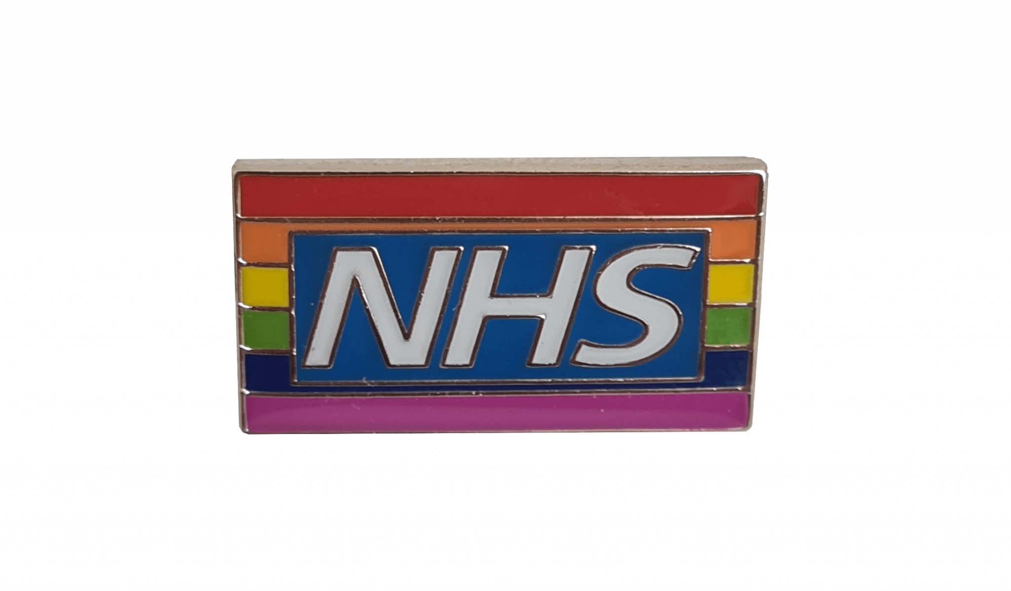 NHS Rainbow Pin Badge - Pride Enamel Brooch | Securetronics